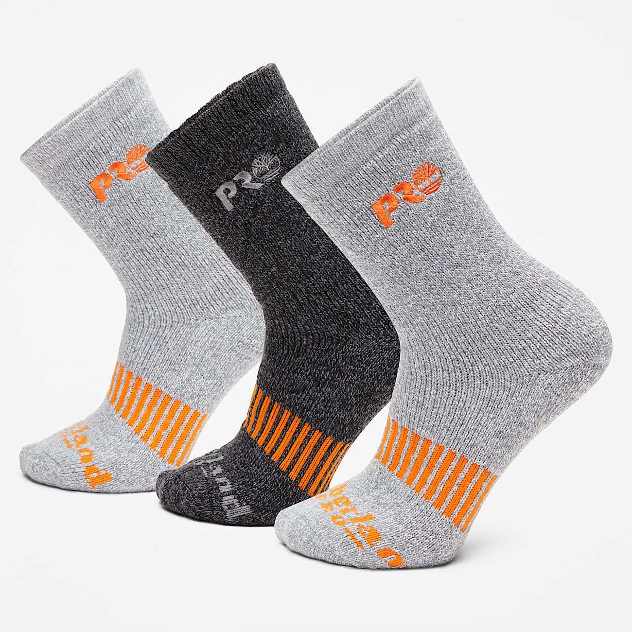 Men's 3-Pack Racing-Stripe Cushioned Boot Socks