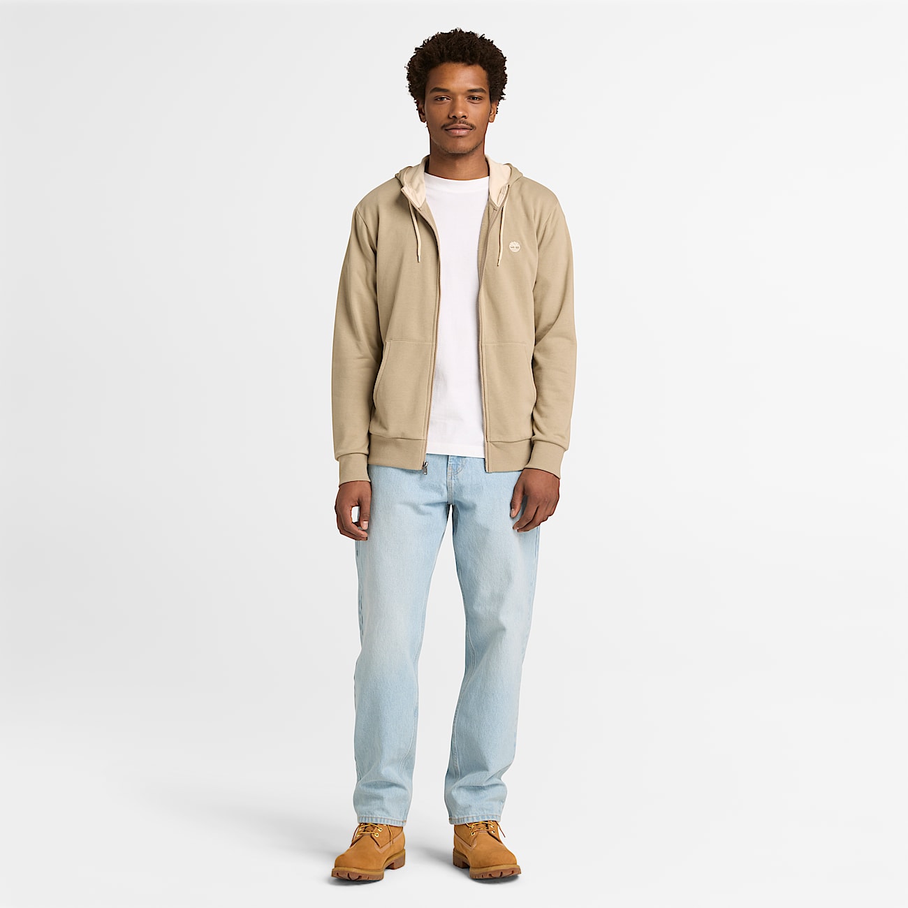 Men's Oyster River Chest Logo Full-Zip Hoodie