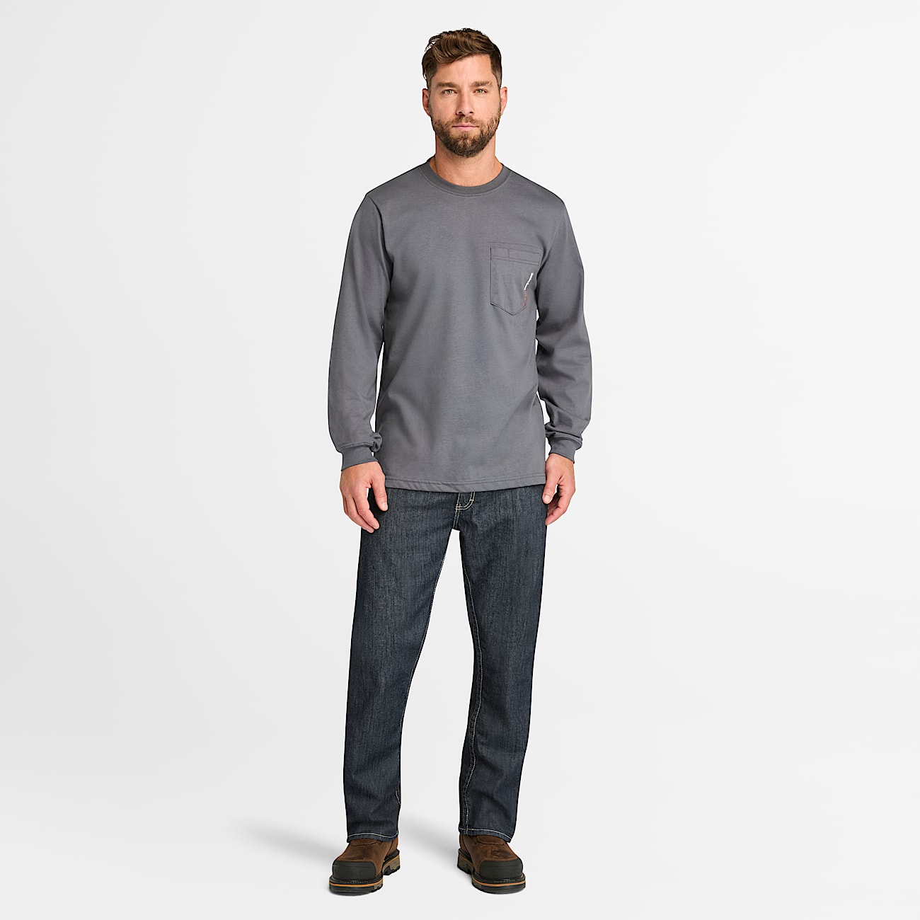 Men's Timberland PRO® Cotton Core Flame-Resistant Long-Sleeve T-Shirt