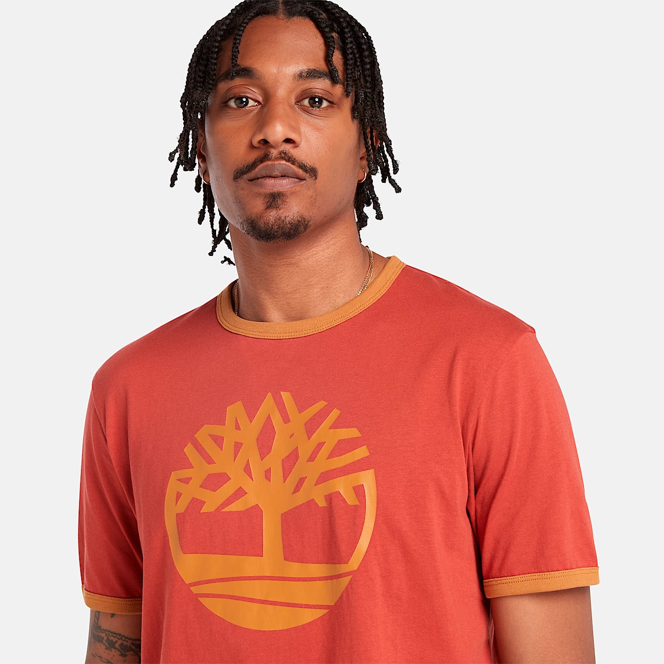Men's Tree-Logo Ringer T-Shirt