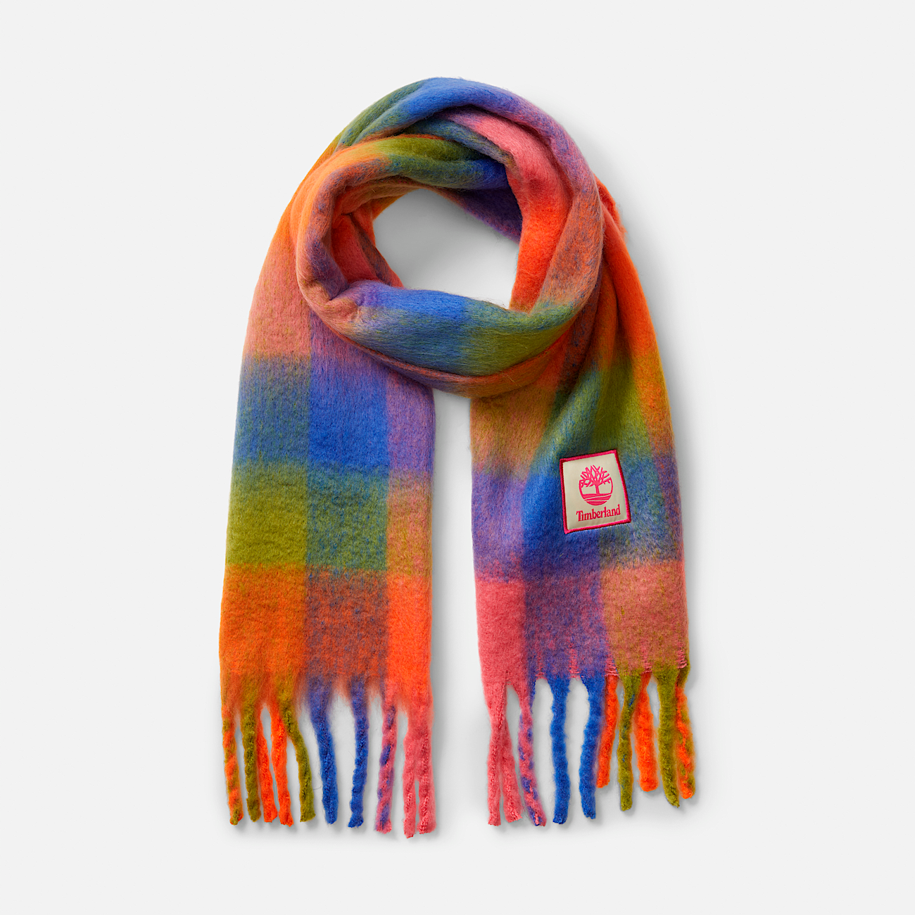Women's Brushed Multi Check Scarf