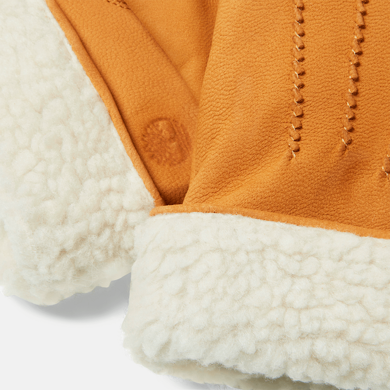 Women's Leather Gloves with Fleece Cuffs