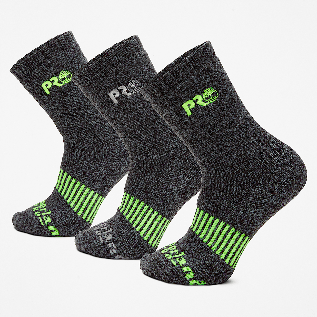 Men's 3-Pack Racing-Stripe Cushioned Boot Socks