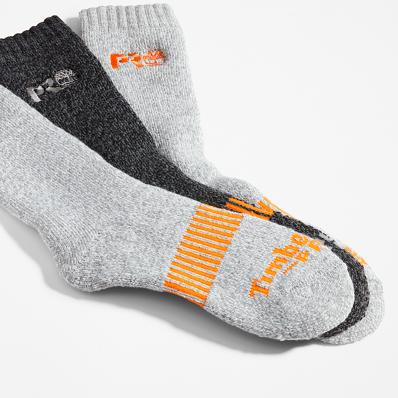 Men's 3-Pack Racing-Stripe Cushioned Boot Socks