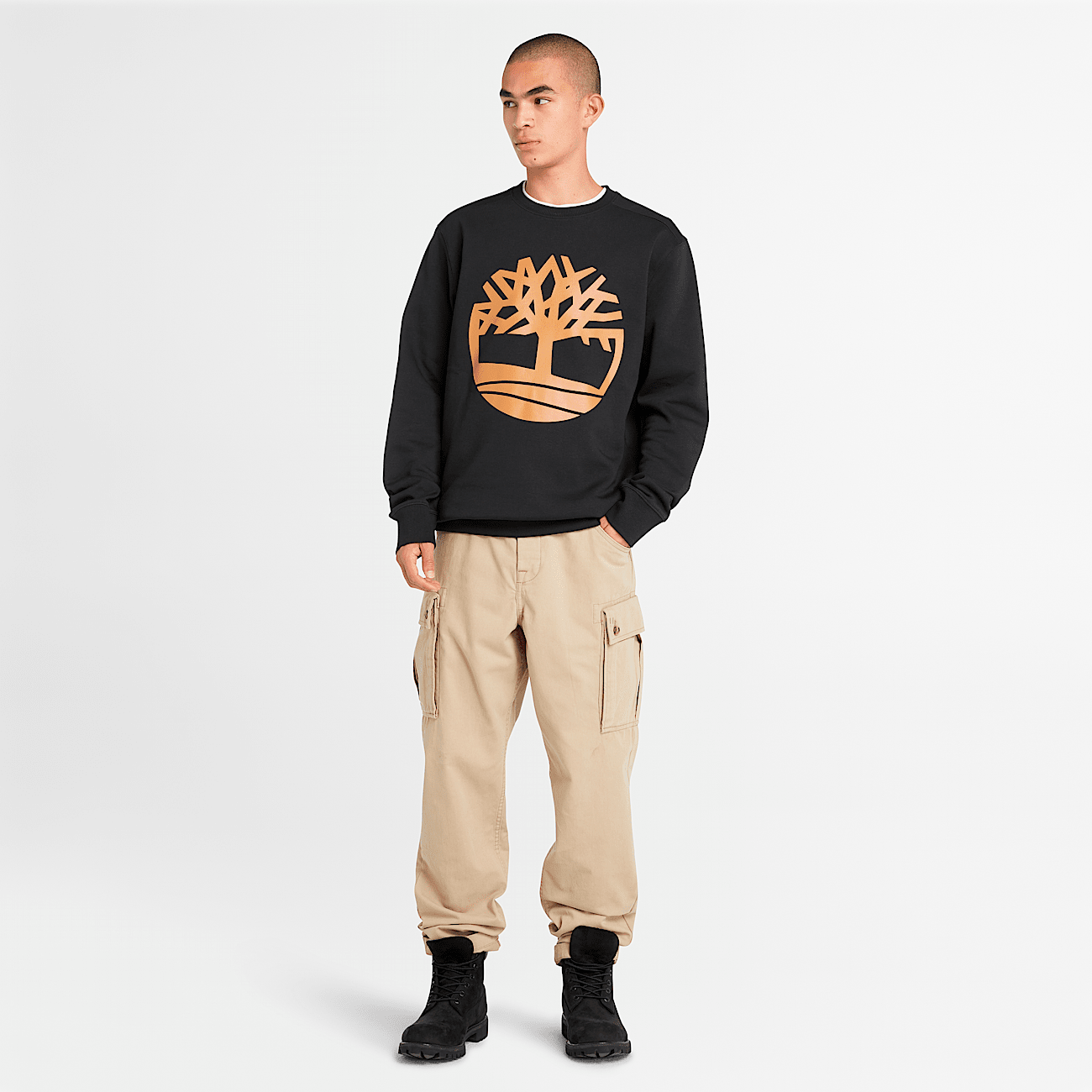 Men's Timberland Tree Logo Crewneck Sweatshirt