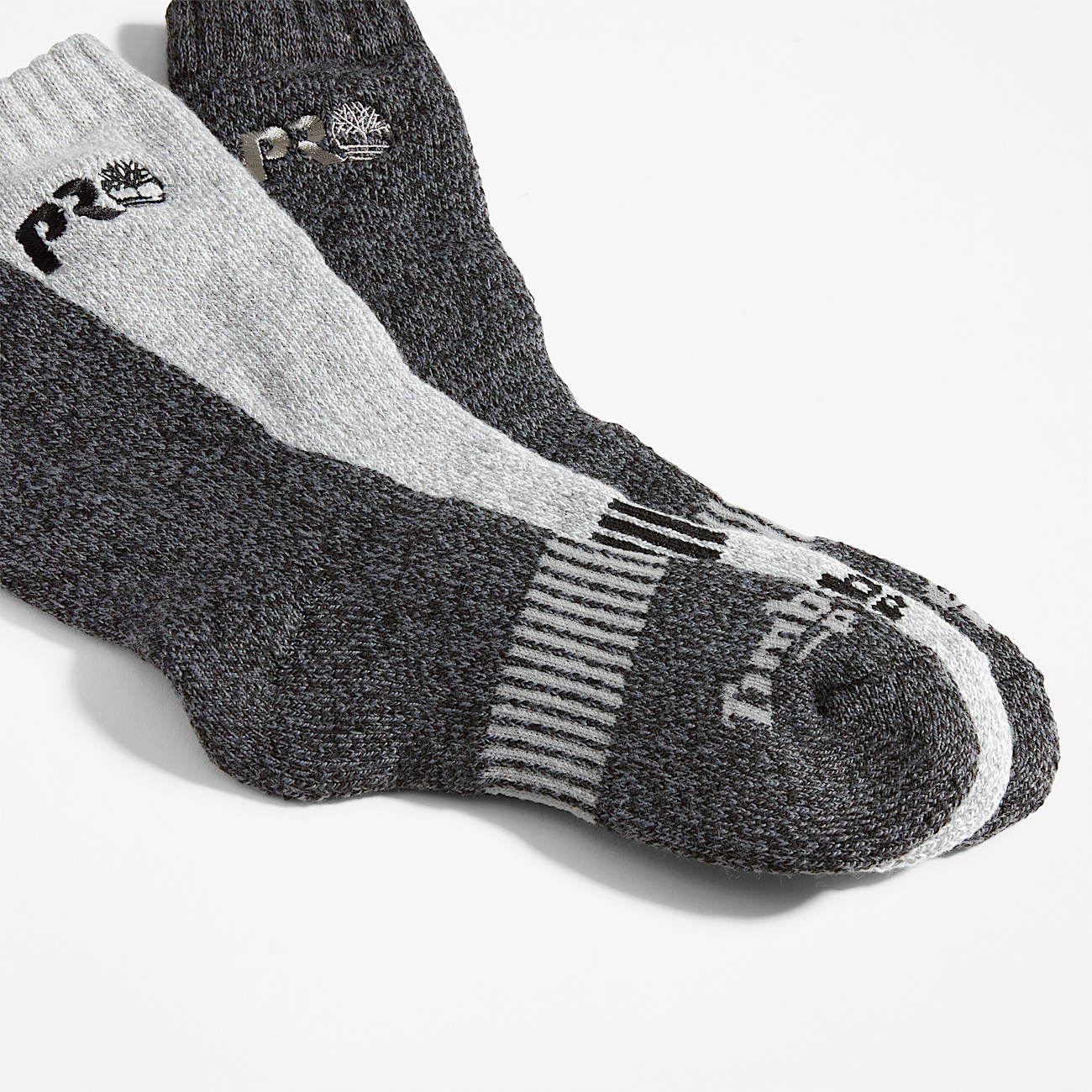 Men's 3-Pack Racing-Stripe Cushioned Boot Socks